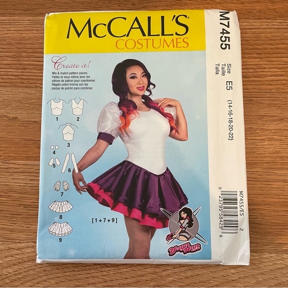 McCall's | Other | Yaya Han Uncut Cosplay Magical Girl Skirt Sewing ...